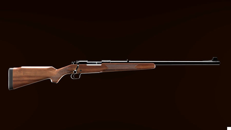 Winchester Model 70 Rifle 3d