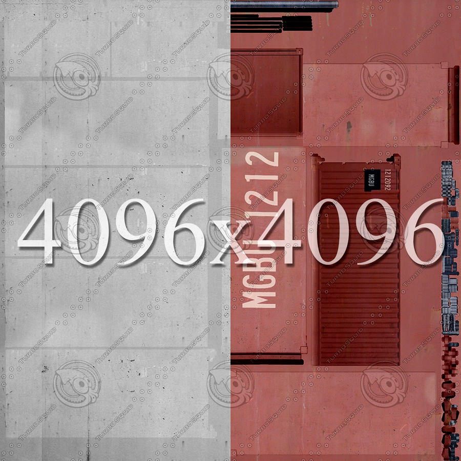 Container 40 ft 3d model