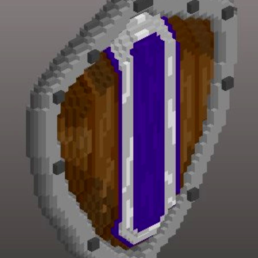 Voxel Kite Shield 3d model