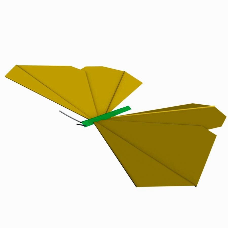 Origami Butterfly 3d model
