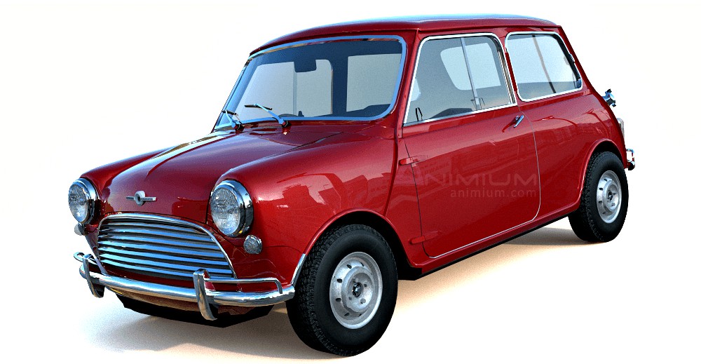 1965 Mini Cooper S 3d model