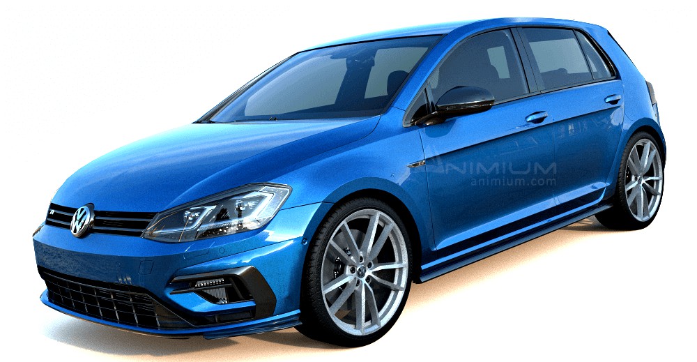 Volkswagen Golf 7R 3d model