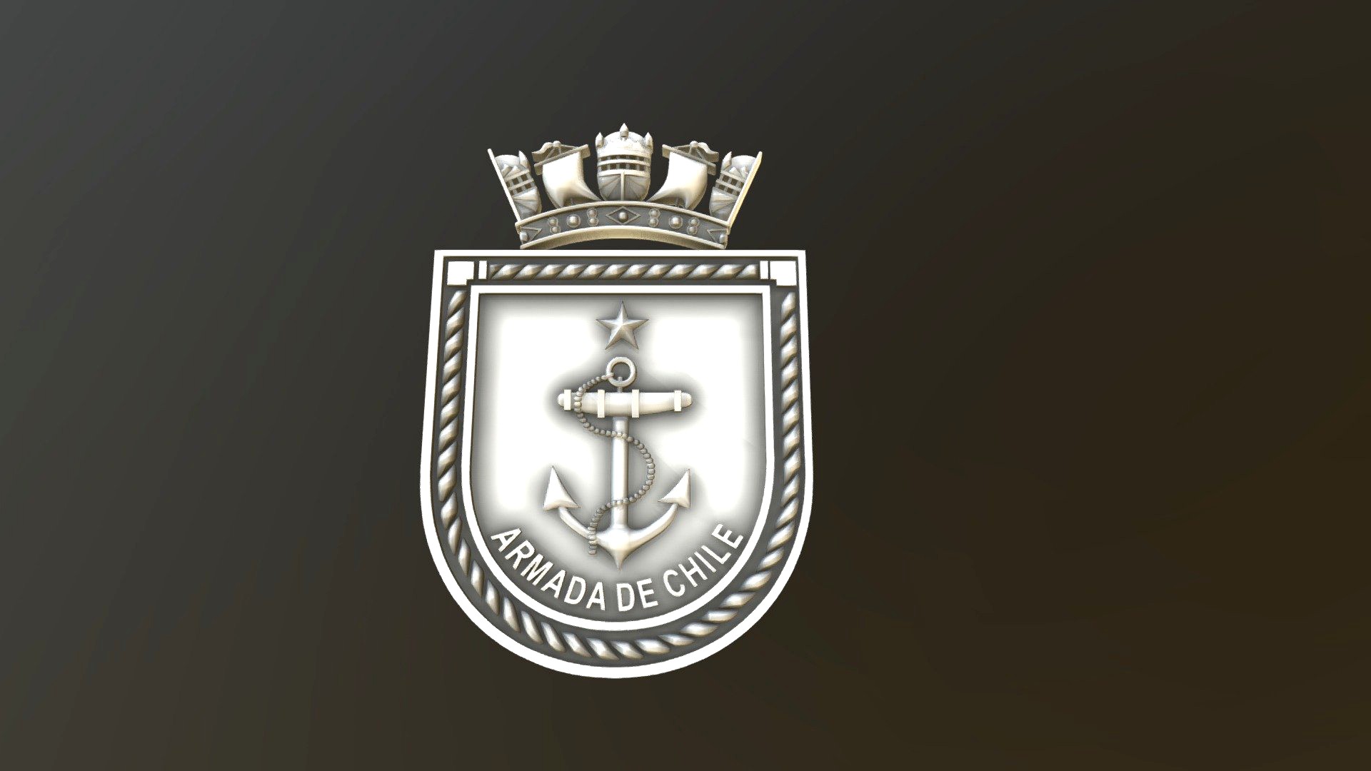 Escudo Armada de Chile 3d model
