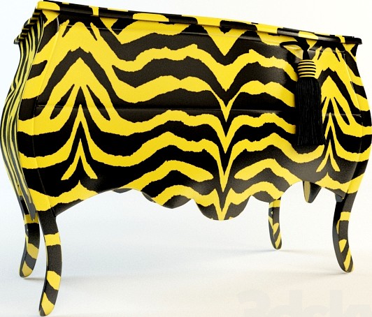 Zebra chest 3d model