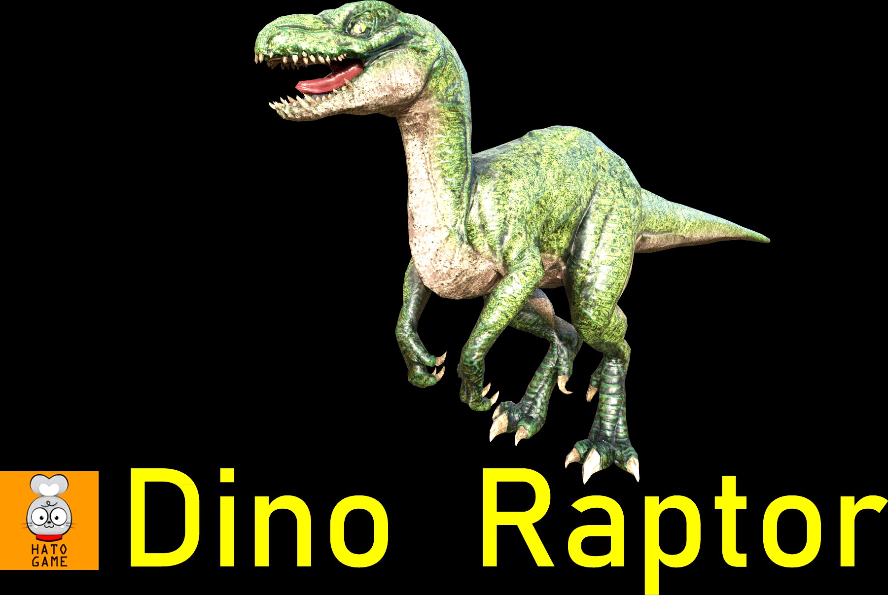 monster-Dino Raptor 3d model