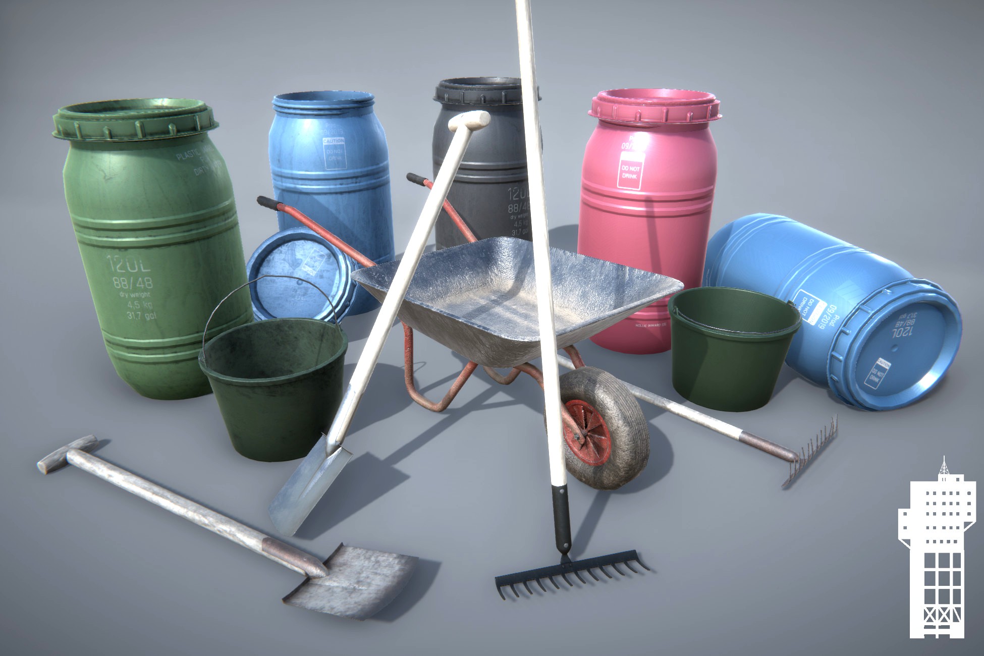 Garden Props 3d model