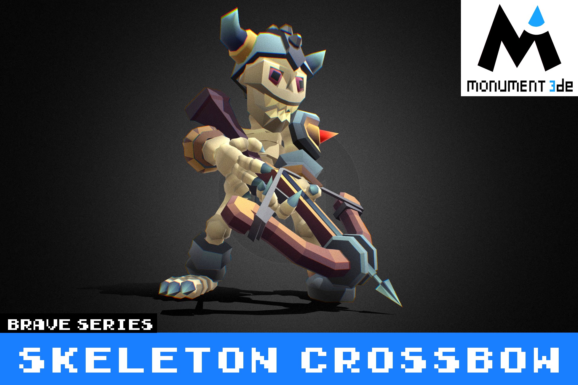 Catacomb Skeleton Crossbow - Brave Series 3d model