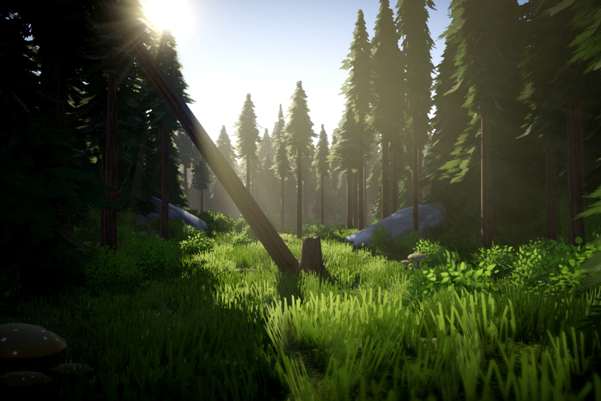 Stylized Nature - Realistic Vegetation Environment 3d model