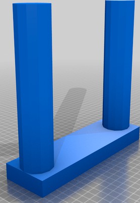 3D printer retraction test by BoblyChopper model