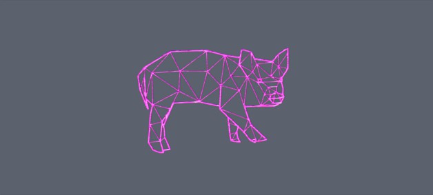 Geometric pig by RaimonElctrncs 3d model