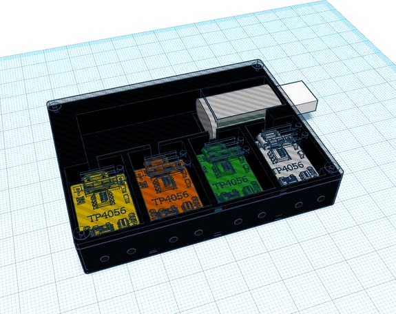 1 IN 4S TP4056 by robo360 3d model