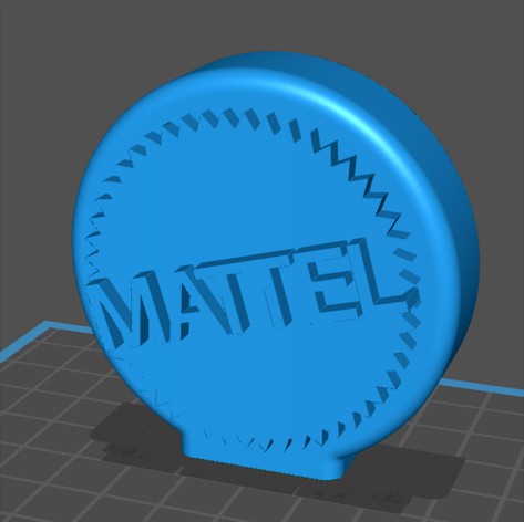 Mattel Toy Logo by boldraccoon 3d model