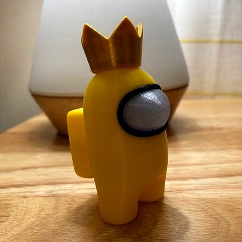 Among Us (magnetic) Hat - Crown by ururk 3d model