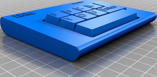 IBM Short Hand Keyboard by joshuartaylor 3d model