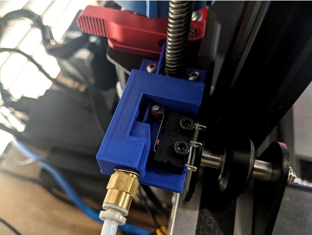 Ender 3v2 with all metal extruder filament runout/guide with ptfe ...