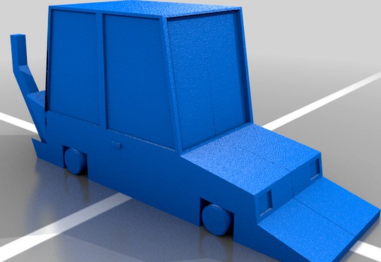 Poly Bozo Toy Car by Harrisonconner3 3d model