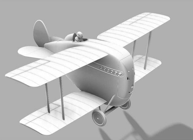 DFW T.28 "Floh" - 1/32nd scale WW1 Model fighter plane by mikoyan99 3d