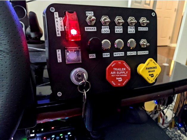 Euro Truck Simulator / American Truck Simulator Button Box by z0civic ...