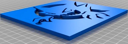 Haunter stencil by Longquang 3d model