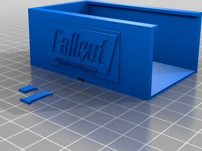 Fallout Wasteland Warfare Card Holder by PaintPotMimic 3d model