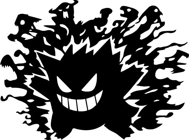 Gengar Stencil by Longquang 3d model