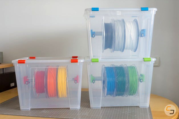 Low Friction Filament Dry Box (IKEA SAMLA) by TimCC 3d model