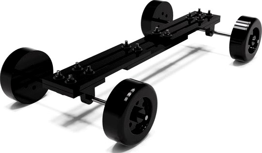 1/24-1/25 Scale Adjustable Mock-Up Chassis for RC, Model, and Slot Car ...