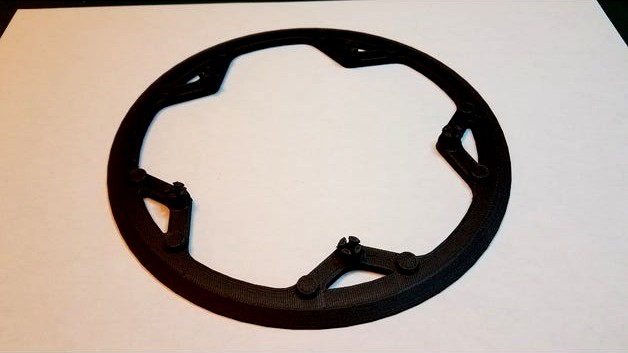 50T Snap-In Brompton Chainring Guard by tim_seeley 3d model
