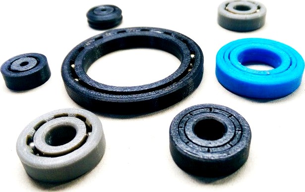 PARAMETRIC 3D PRINTED STEEL BALL BEARINGS by Ahmsville model