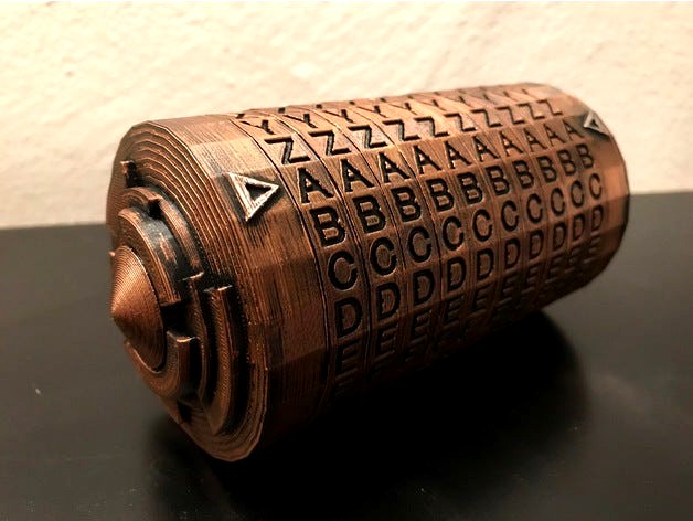 Letter-Cryptex by Hiob 3d model
