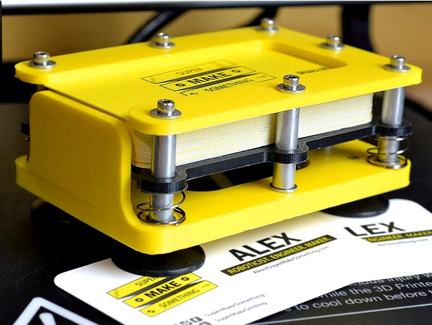 3D Printed Business Card Dispenser by SuperMakeSomething model