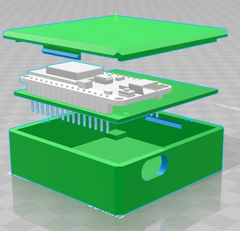 NodeMCU Case by Zellech 3d model