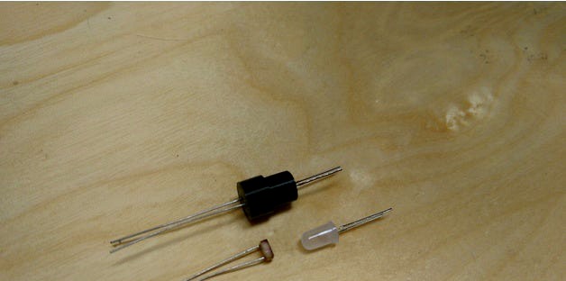 Optocoupler Vactrol for LDR and 5mm LED by kloroplaster 3d model