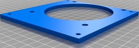 92mm to 120mm Fan Adapter Offset by CaseyRedDragon 3d model