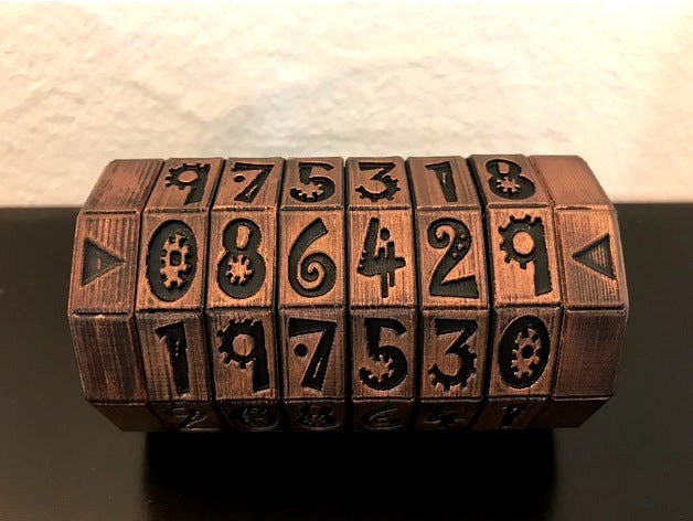 JOKERMAN NUMBERS for Project CODE CRYPTEX WITH MAZEBOX by Hiob 3d model