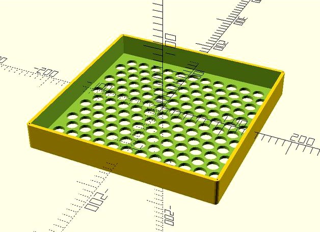 Lego Sorting Sieves for large format printers - 290mm by Bleugh 3d model