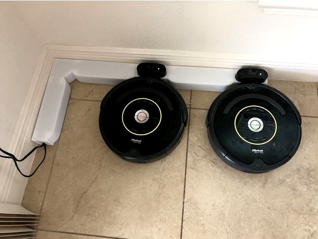 Roomba Docking Station and Cord Management System by mcgeehd 3d model