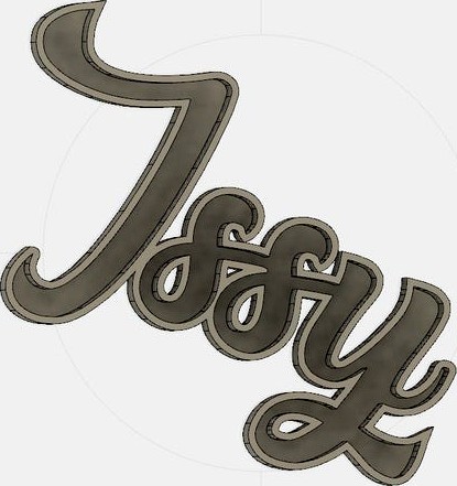 Issy Logo by halfluck 3d model