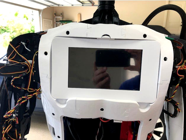 NUC Mount and LCD Mount for Inmoov by rickcavanaugh 3d model