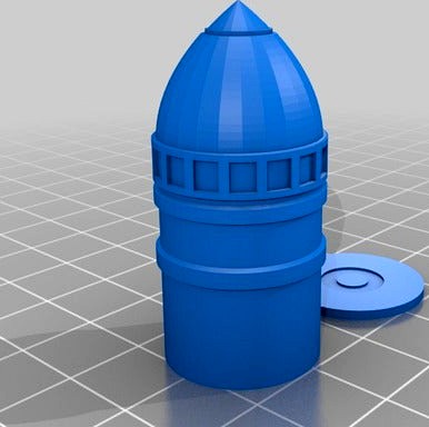Warhammer 40K Bolter Shell (Resized) by EamannG 3d model