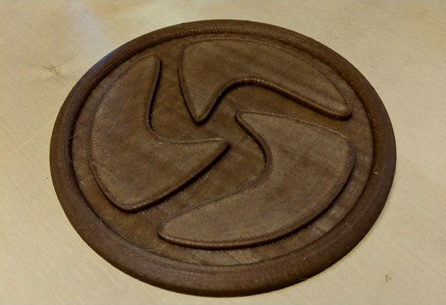 4" Coaster with 3D-Fuel Logo by 3D-Fuel model