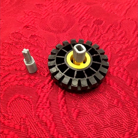 DC Motor To Lego Axle Adapter by aramperez 3d model