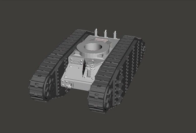the "Chariot" a futuristic tank chassis by jakmxxjak 3d model
