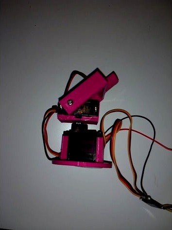 MG90s Servo Turret by crash1844 3d model