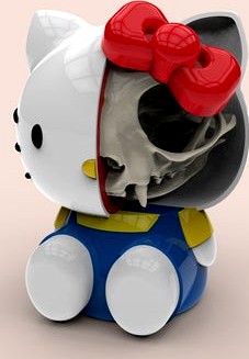 Hello Kitty Half Skeleton by Liang0108 3d model