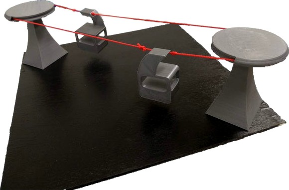 Easy-printable model cable car by rincewind 3d