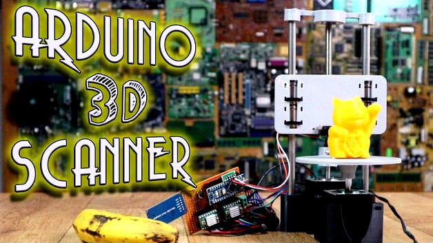 3D IR scanner with Arduino by ELECTRONOOBS model