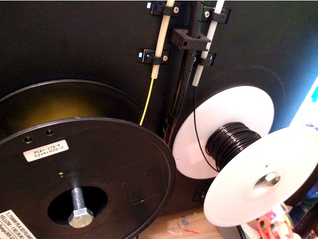 Simple Filament Spool Holder for Qidi Tech 1 by malakid 3d model