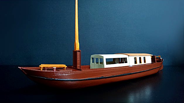 Towing barge / peat boat / van Gogh's boat by Tinkerman 3d model