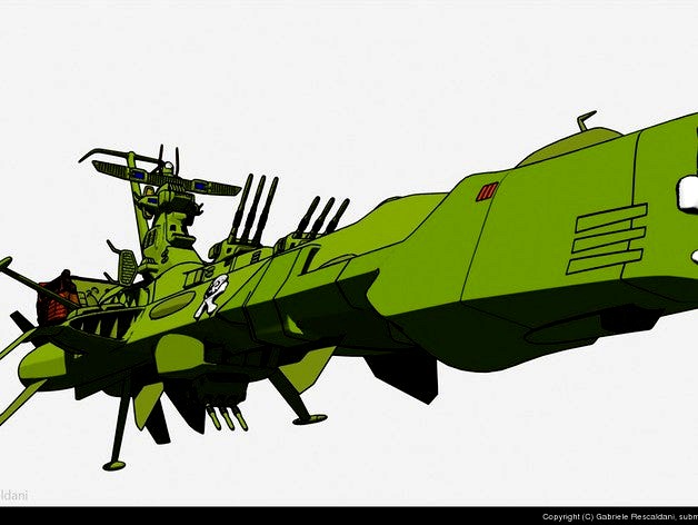 Arcadia (Capitan Harlock) by Iniciativas3D model